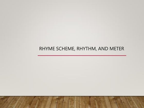 Meter in Poetry | PPT