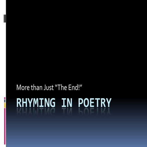 Rhyming Poetry | PPT