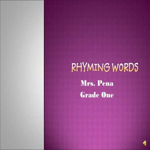 Rhyming Words2 | PPT