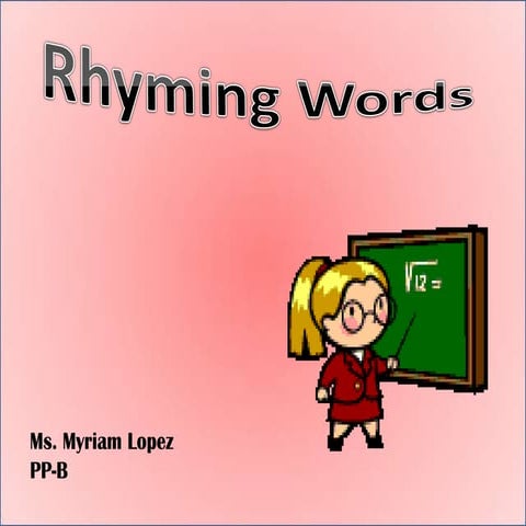 Rhyming Words | PPTX