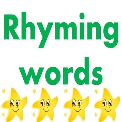 Rhyming words | PPT