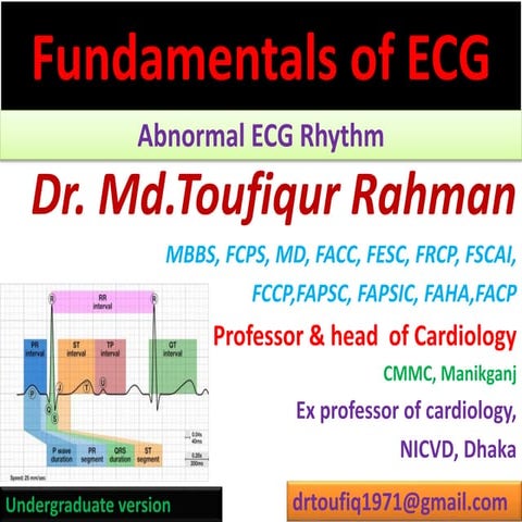 ECG Rhythm abnormality for undergraduates | PPT
