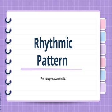 Rhythmic pattern powerpoint presentation | PPTX