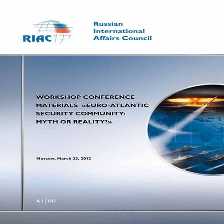 Workshop conference materials «Euro-Atlantic Security Community: Myth ...