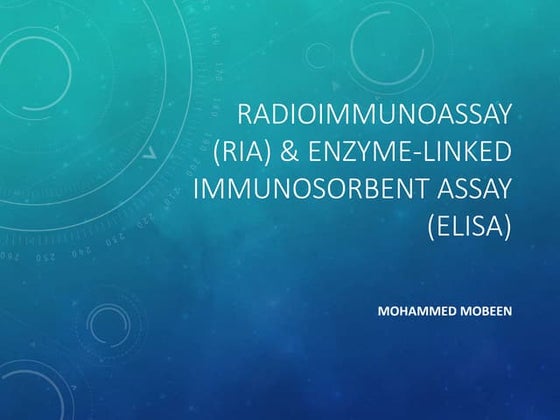Radioimmunoassay (RIA) | PPT