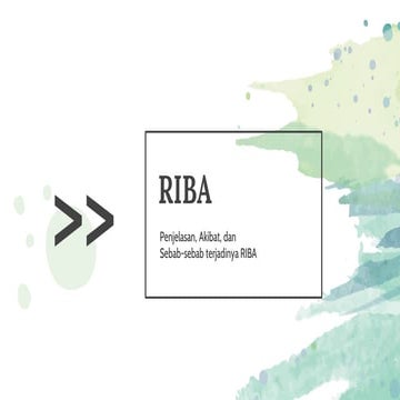 Riba | PDF