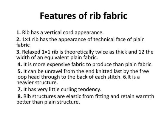 Analysis the Basic Structure of weft knitting fabric. | DOCX