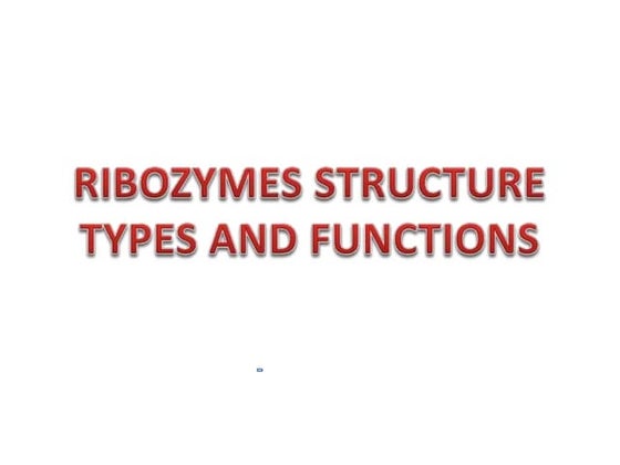Ribozyme | PPTX