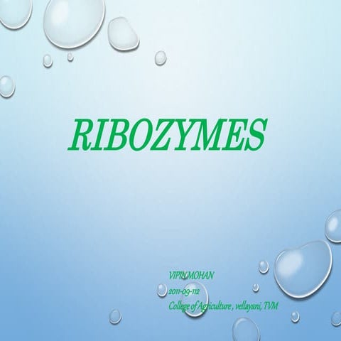Ribozymes | PPTX