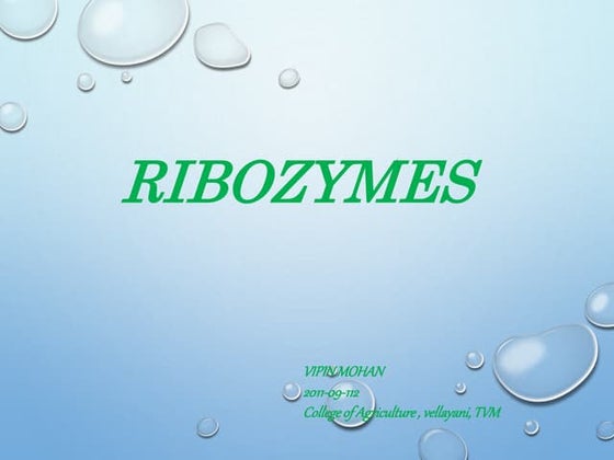 Ribozyme | PPTX