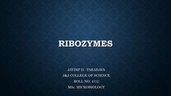 Ribozyme | PPT