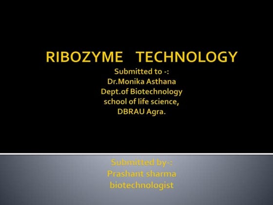 Ribozyme | PPTX