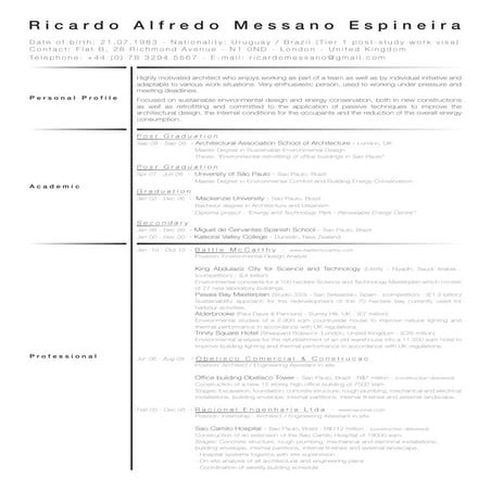 Ricardo Messano CV | PDF