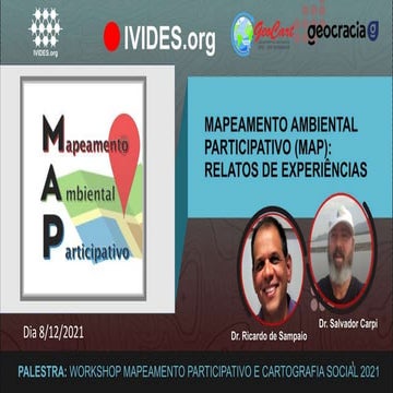 Mapeamento Ambiental Participativo (MAP): Relatos de experiências | PPTX