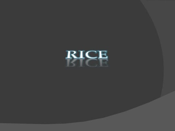 Rice Cultivation in India complete notes. | DOCX