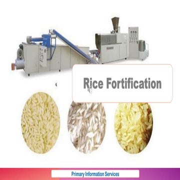 Rice fortification | PDF