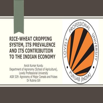 Rice-Wheat cropping system, its prevalence and its presentation.pptx