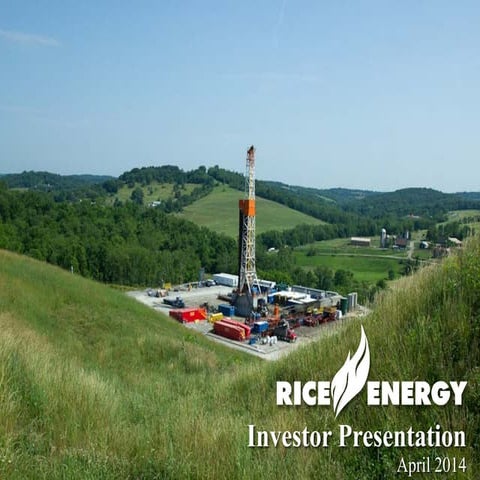 Rice Energy Investor Presentation - April 2014 | PDF | Business ...