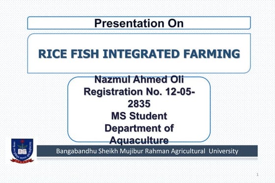 Integrated fish farming system | PPT