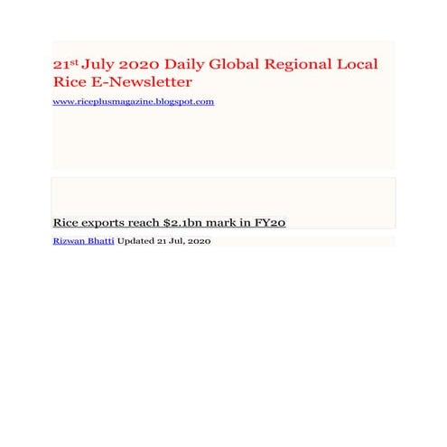 Case study on rice value chain of pakistan | PPTX