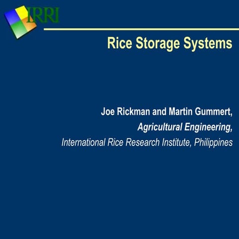 Rice_storage systems and its technology.ppt
