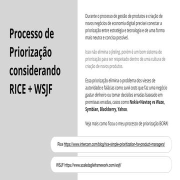 Bora Priorizar Bolero.Digita (RICE + WSJF) | PDF