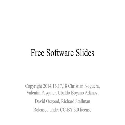 Dr. Richard Stallman, Free Software Foundation. Computing, Freedom and ...