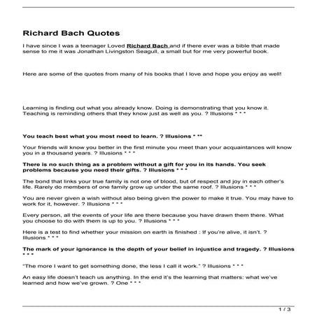 Richard Bach Quotes | PDF