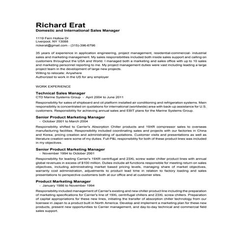 Richard Erat Current Resume | PDF
