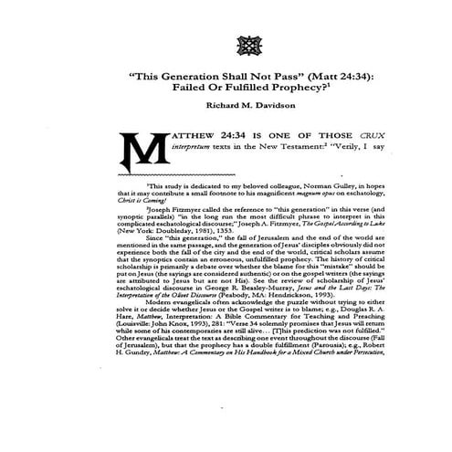 Richard m.-davidson---this-generation-shall-not-pass 23768 | PDF
