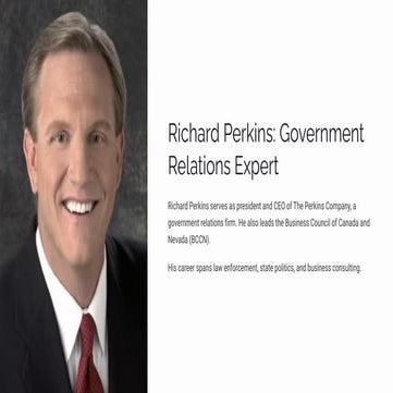 Richard Perkins of Henderson, NV: Government Relations Expert | PDF