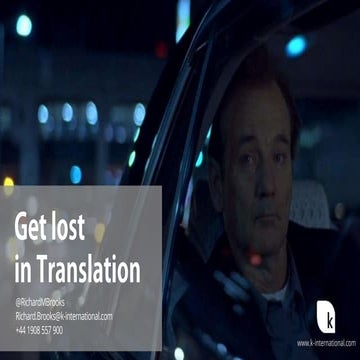 Lost In Translation | PPT
