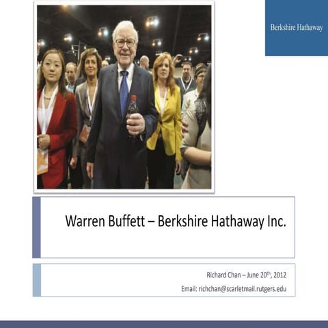 Warren Buffett - 5 Minute brief public speaking | PPTX