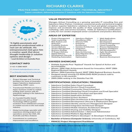 Richard Clarke CV/Resume January 2017 | PDF