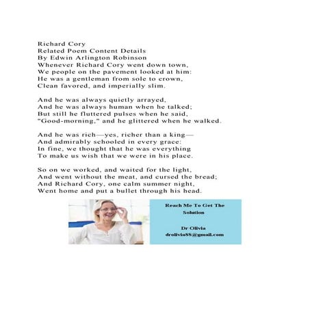 Richard Cory Related Poem Content DetailsBy Edwin Arlington Ro.docx