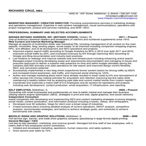 Manny Montalvo East Chicago Professional resume | PDF