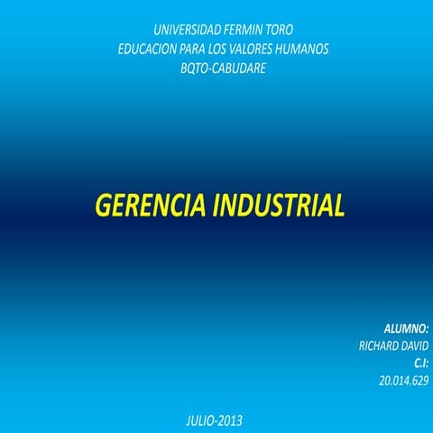 Richard King, Uts barquisimeto