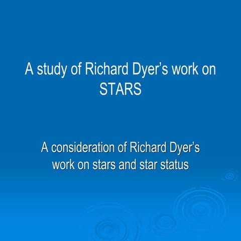 Richard dye -star_sforweb | PPT