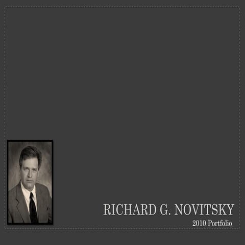 Richard G Novitsky Portfolio | PDF