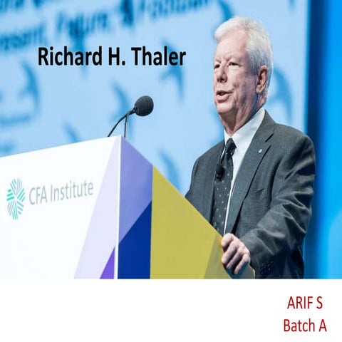 Richard h thaler | PPTX