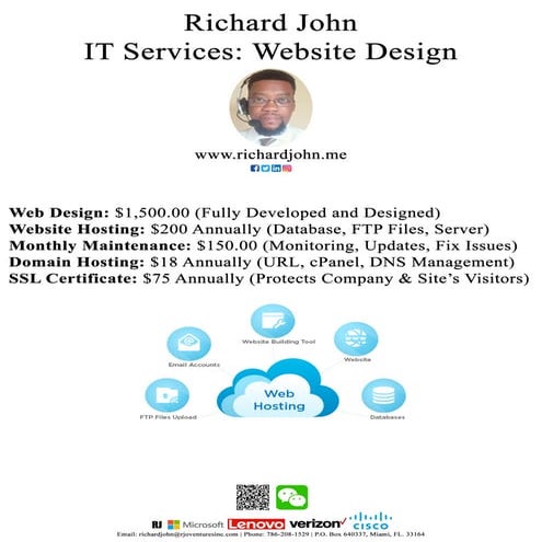 IT Services: Website Design (www.RJOVenturesInc.com) | PDF