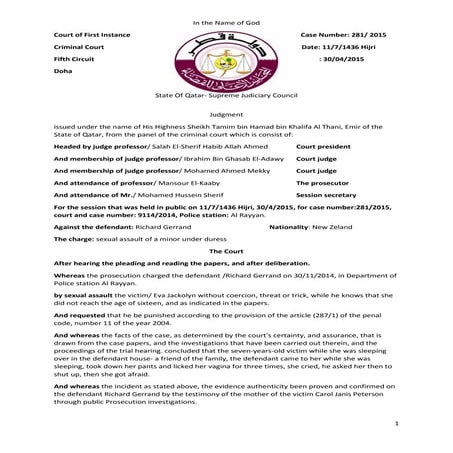 Richard Kayne Gerrand Court Documents | PDF