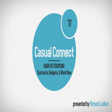 Audio Outsourcing: Contracts, Budgets & Concepts | Richard Ludlow | PDF