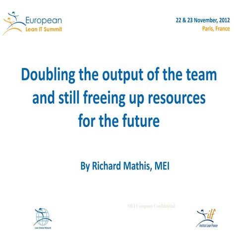 A story of lean IT transformation by Jean Cunningham - European Lean IT ...