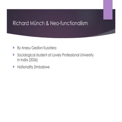 Richard_Munch_Neofunctionalism, core Ideas of Münch’s Neo-functionalism ...