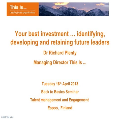 Prof Dai Gilbertson | PPT