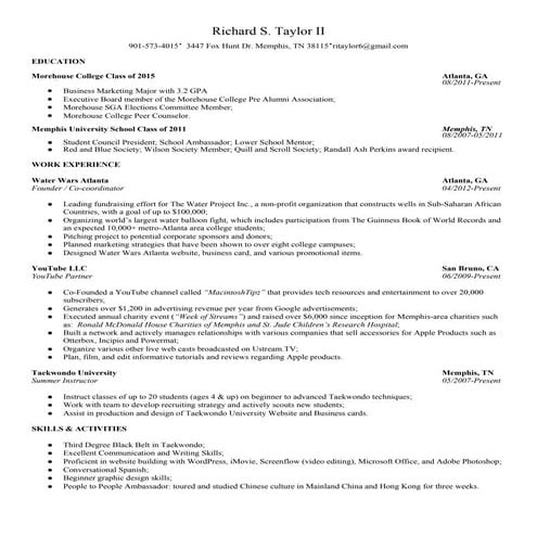 Resume 6 | DOCX