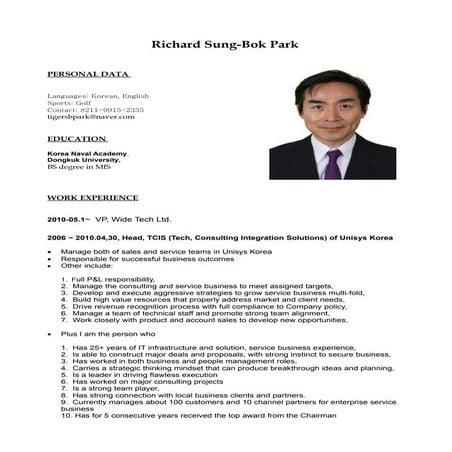 Joe Li CV_EN_04292015 | DOCX