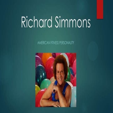 Richard Simmons, Exercise History | PPTX