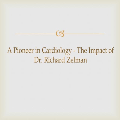 A Cardiology Pioneer Impacting Community Medicine | PDF